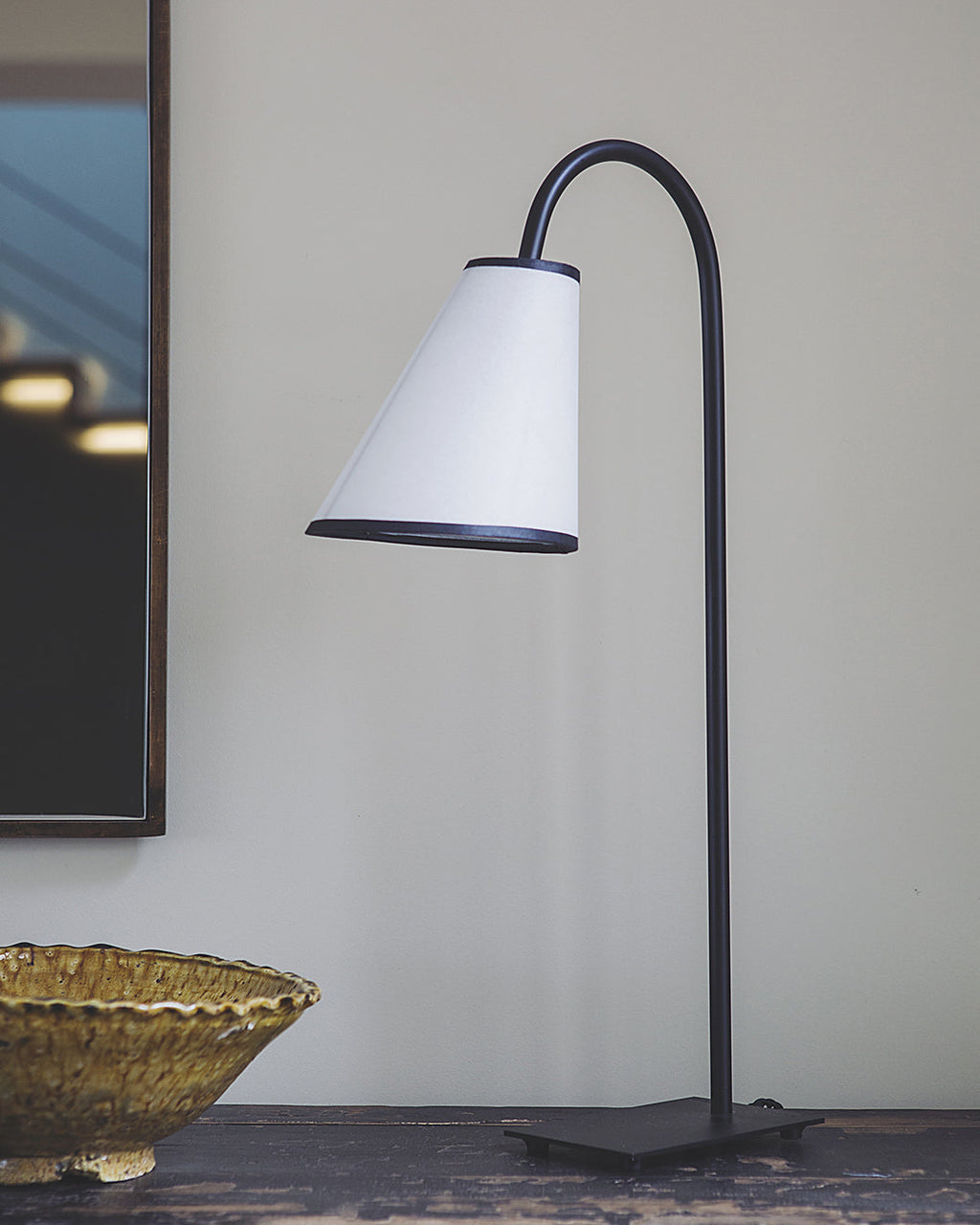 Ella table lamp base in raw steel - Caravan – Caravane