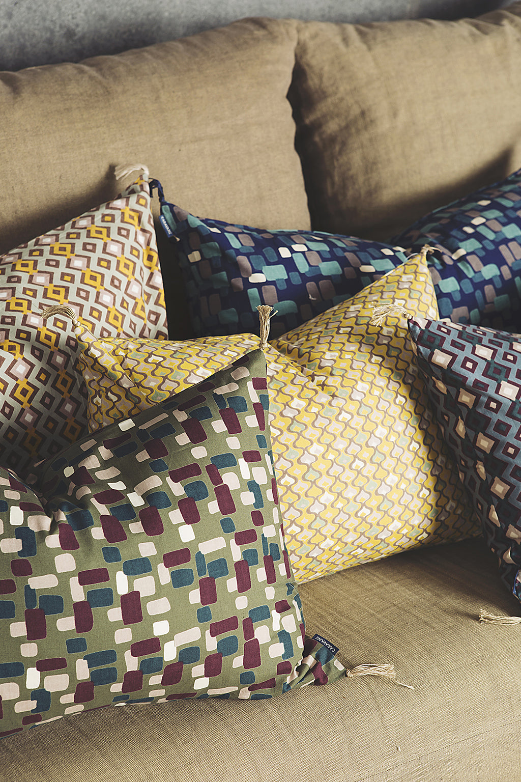 Cushion cover The little papers - Caravan – Caravane